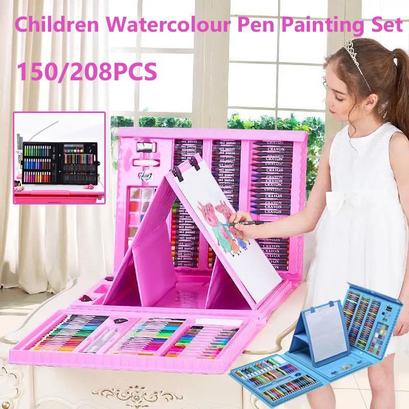 Set Lukisan Pen Cat Air, untuk Kanak-kanak, Lengkap dengan Pelbagai ...