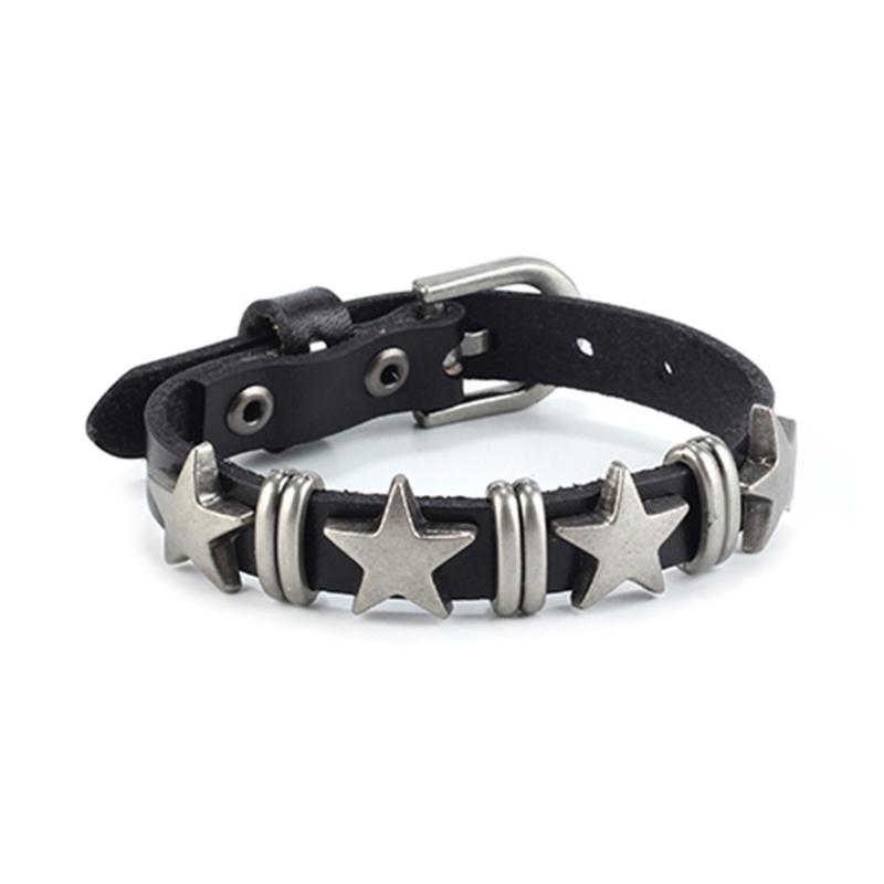 Punk Rock Wrap Star Leather Bracelet Vintage Star Spiker Rivet - TikTok ...