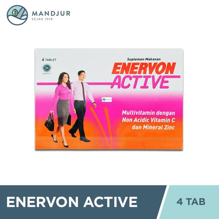 Jual Enervon-C Active 4 Tablet - Suplemen Lengkap untuk Daya Tahan ...