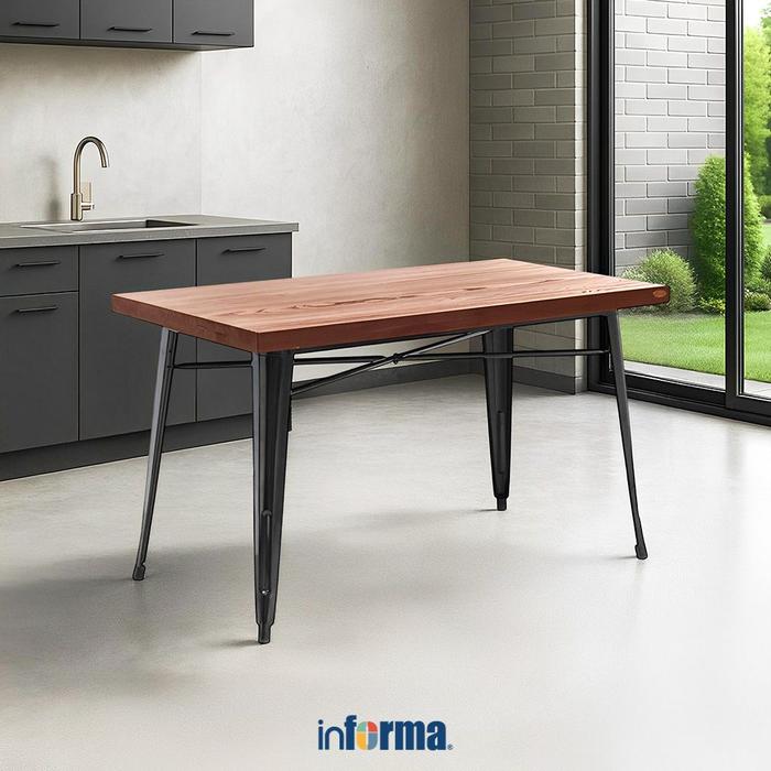 Promo Informa London Elm Meja Tamu Edge Rectangle 130X70X75 cm - Hitam ...