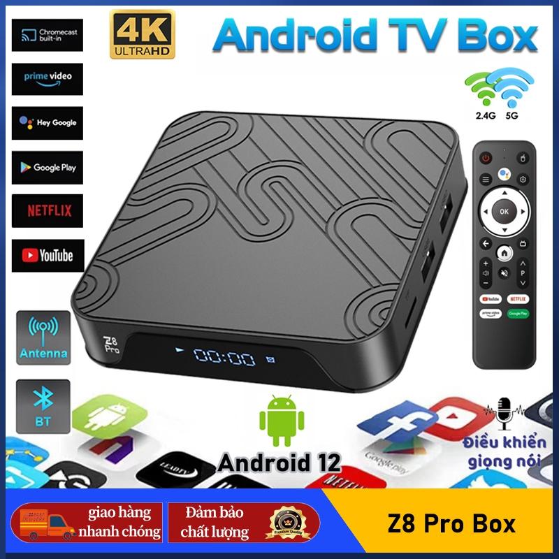 Android TV Box Z8 pro,Dual Wifi 2.4 và 5Ghz,Kết nối Bluetooth,độ ...