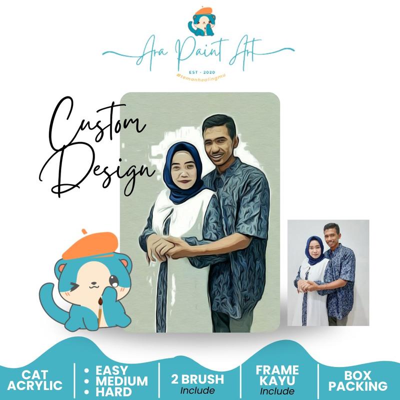 Paint by numbers Ara Paint art | Paint by numbers kit - Shop | Tokopedia