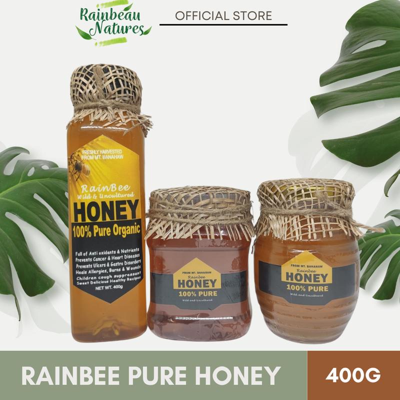 Rainbee Pure Organic Willd Raw Honey 400g Natural Organic Bottle ...