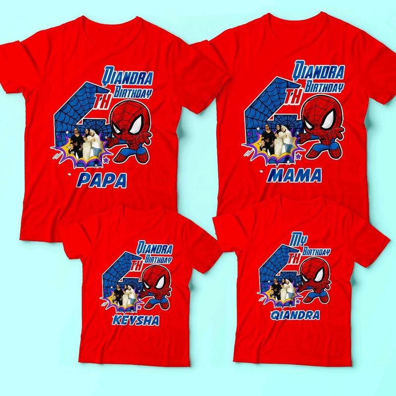 paket Kaos custom ultah FREE DESIGN bisa pake foto - Shop | Tokopedia