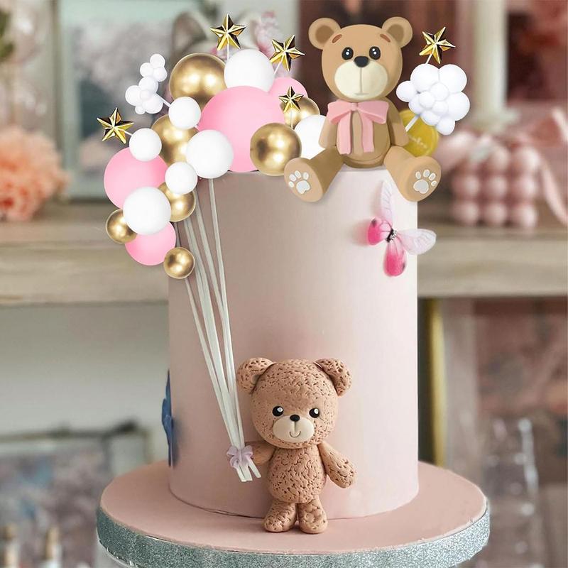 Cake Topper Bears 38 Pack Teddy Bear Cake Topper Cake Decoration ...
