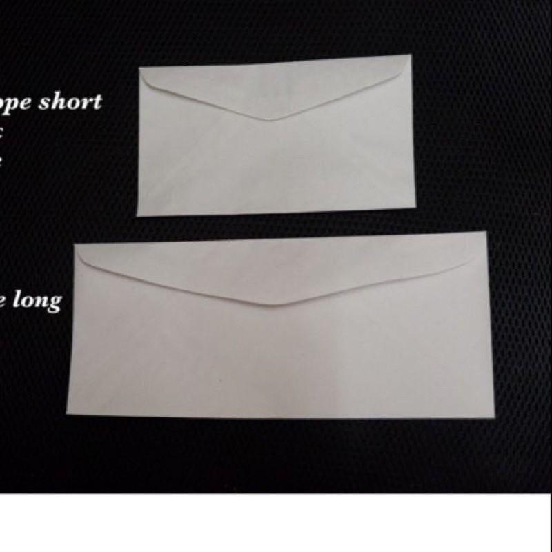 White Mail Envelope Long/Short 50pcs Stationery School Supplies ...