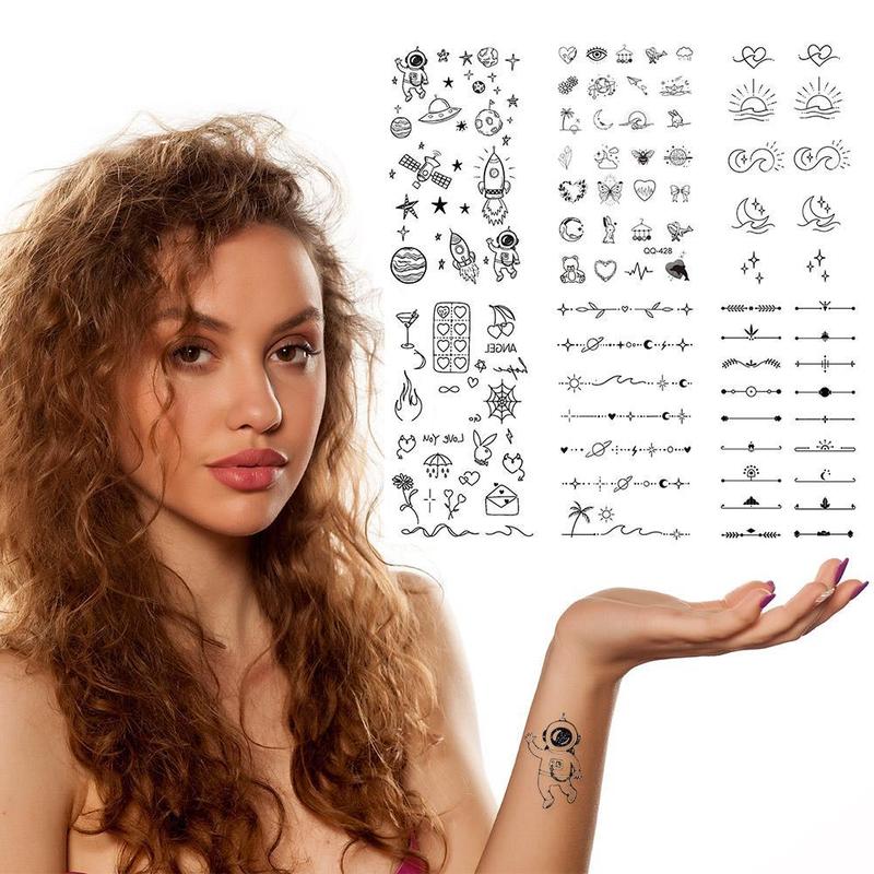 Mini Temporary Sticker Water Transfer Waterproof Tattoo Stickers ...