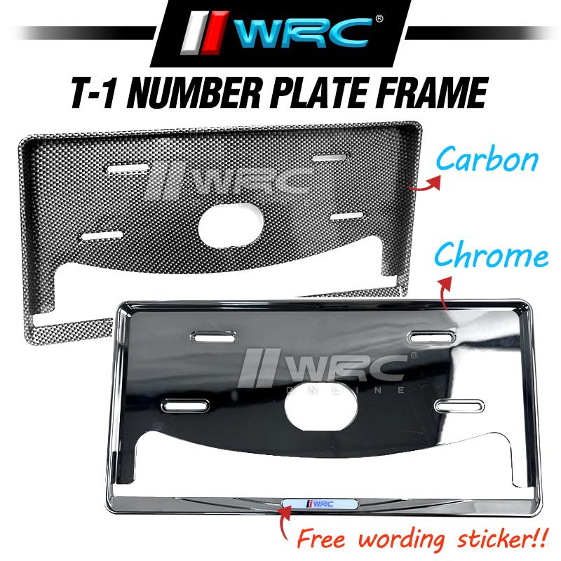 T-1 Chrome / Carbon Number Plate Frame JDM Daihatsu Japan Style ...