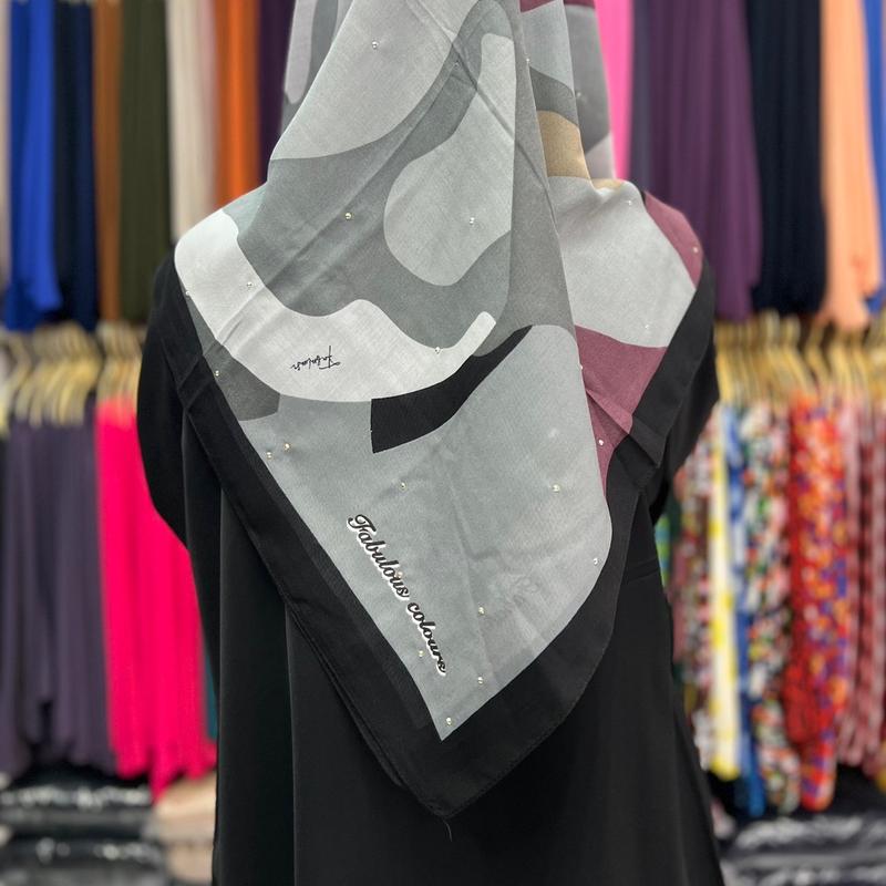 Triangle Fabulous Colours Hijab Malaysia made Voal material with ...