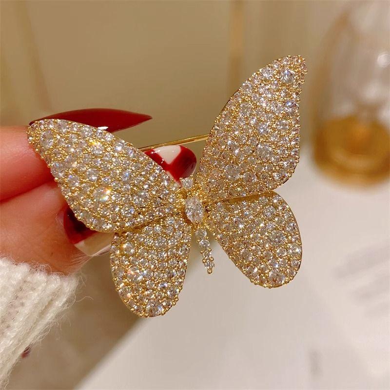High-end Exquisite Rhinestone Butterfly Brooch for Women Sui - TikTok ...