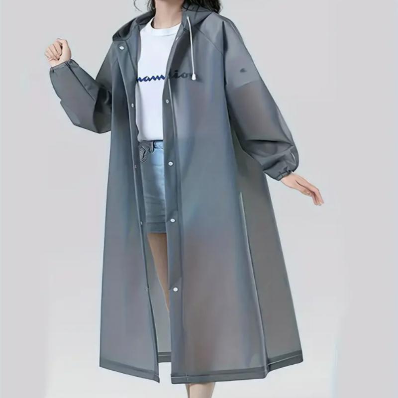 Waterproof Windproof Raincoat, 1 Count Portable Durable Raincoat ...