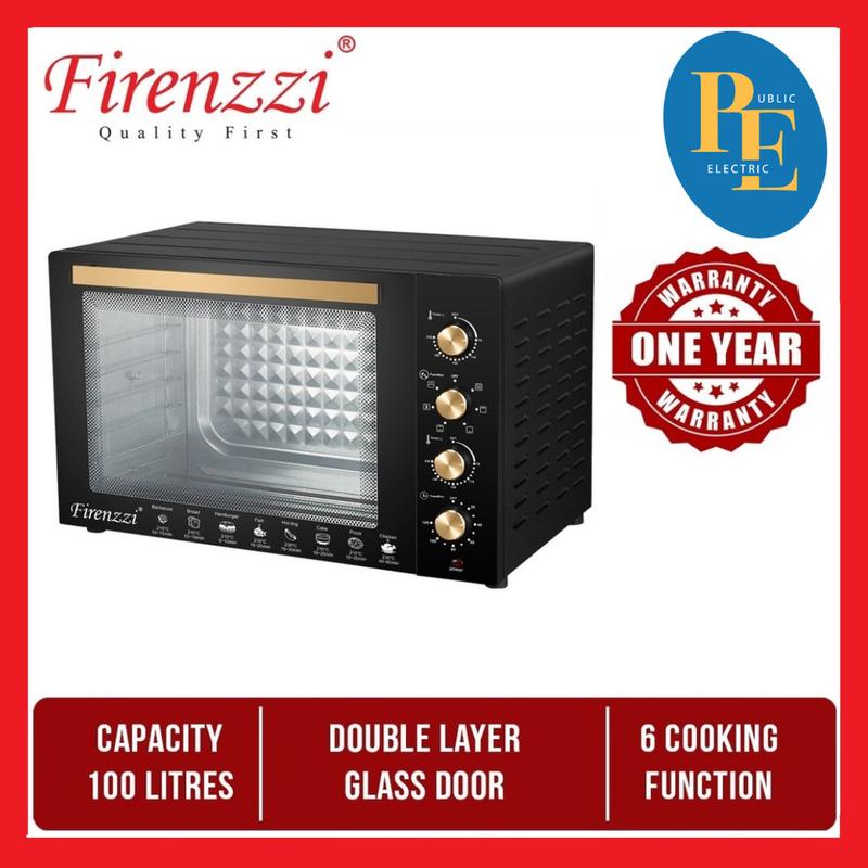 Firenzzi 100L Double Layer Glass Door Counter Top Oven TO-5210 - TikTok ...
