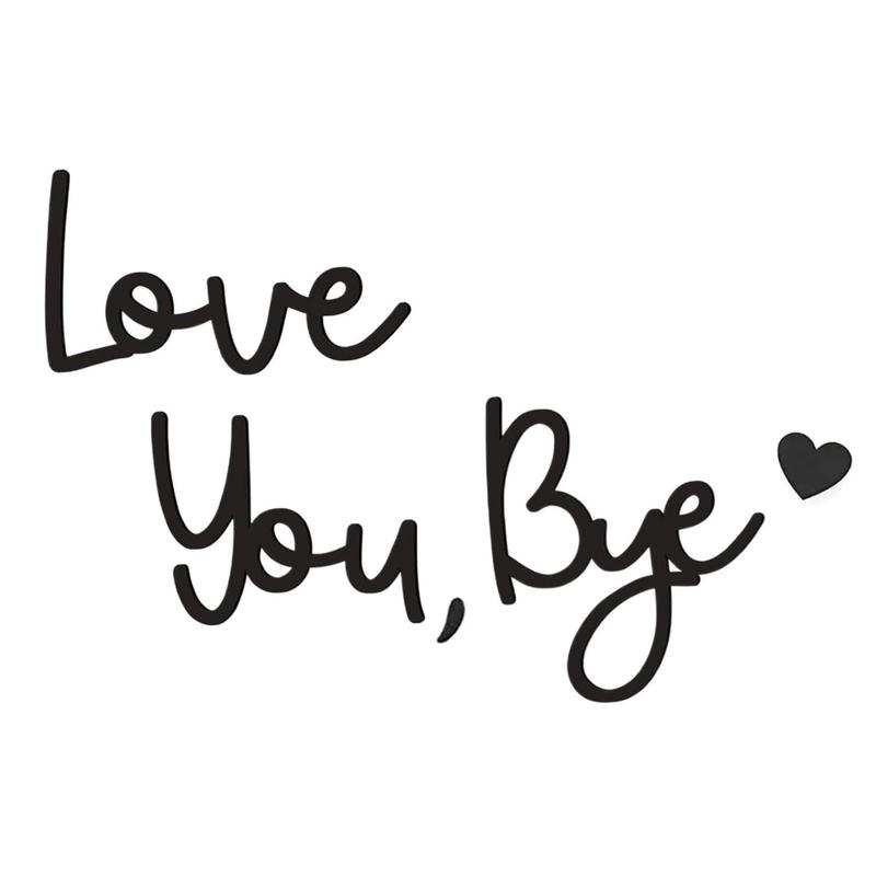 OVE_ Love You Bye Sign Wall Decoration Family Love Wooden Wall - TikTok ...