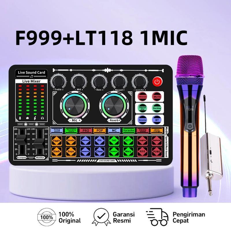 MKC KIMISO F999+LT118 2MIC LIVE SOUNDCARD DEDICATED SOUND CARD - Shop ...