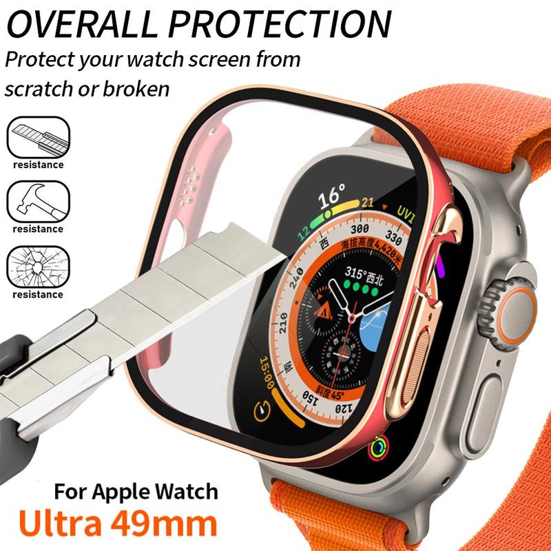 Ultra 49mm Case PC Double Color Bumper Tempered Screen Protector ...
