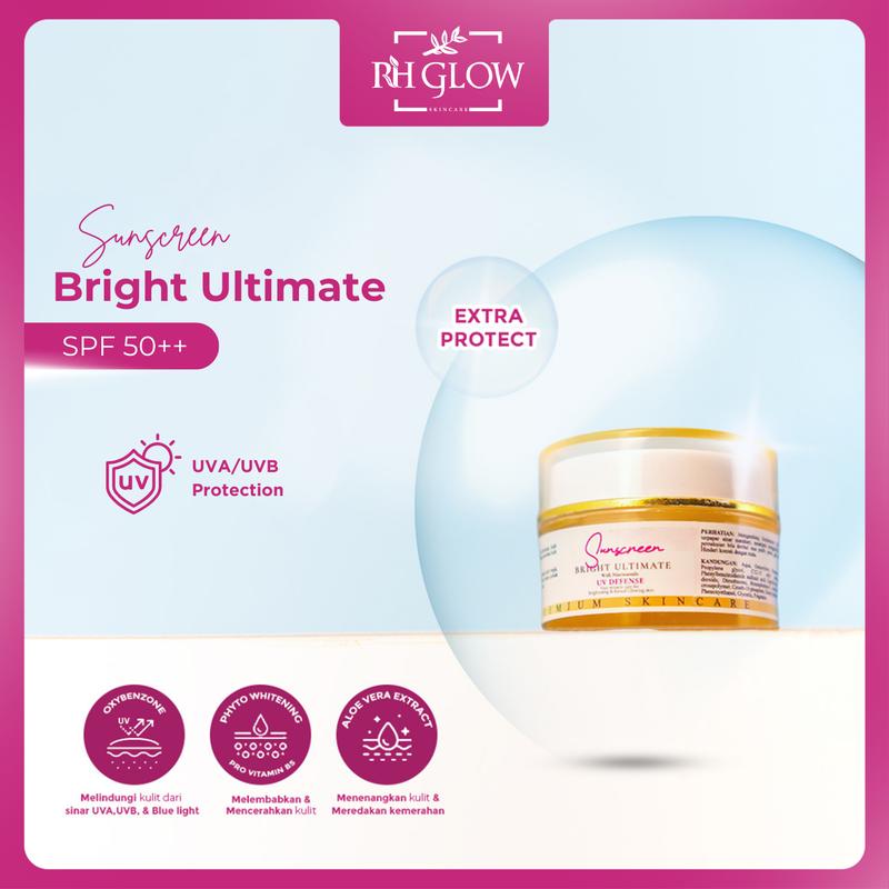 RH Glow Sunscreen Bright Ultimate SPF 50 Aman untuk kulit sensitive ...