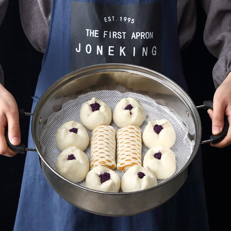 Pelapik Dim Sum-silikon untuk pengukus, tikar jaringan wap tidak ...