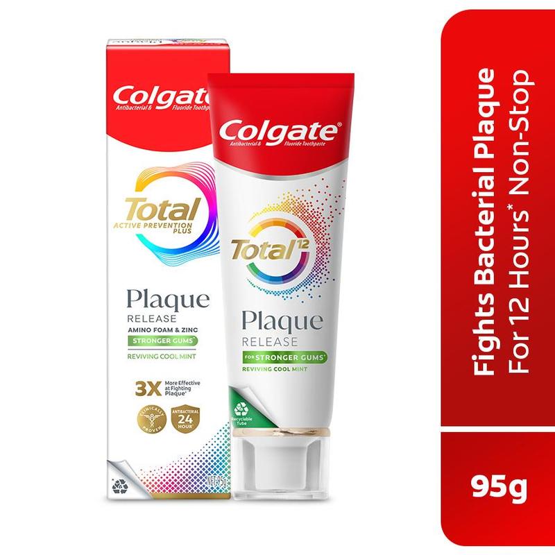 Colgate Total Plaque Release Reviving Cool Mint Toothpaste 95g - TikTok ...