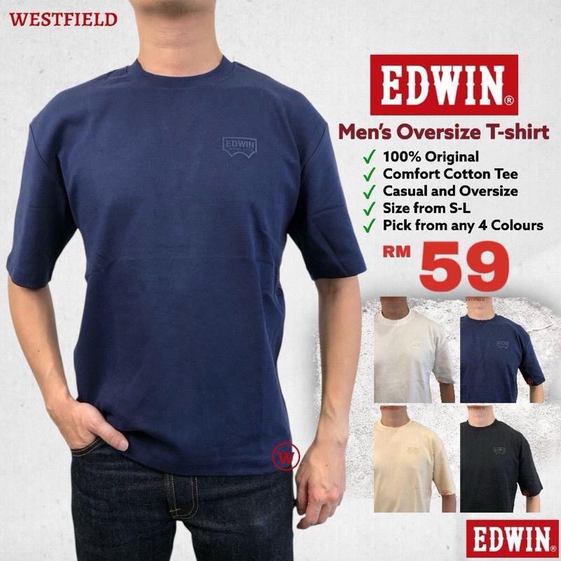 🔥New Arrivals🔥 EDWIN® Men’s Signature Oversize Comfort 'Zero' T-Shirt ...
