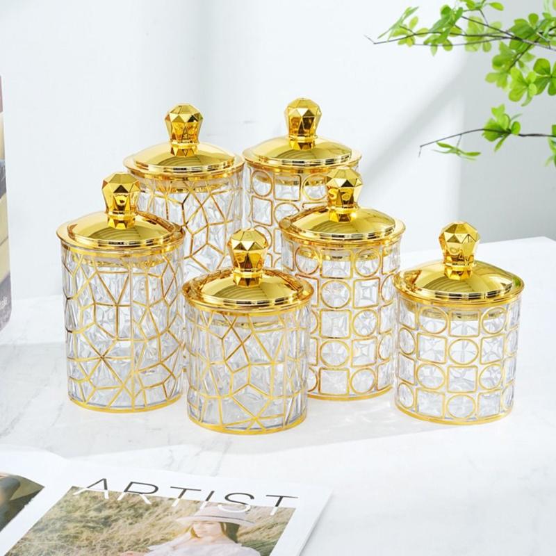 3PCS/SET Durable Transparent Food Storage Pots with Lid Plastic ...