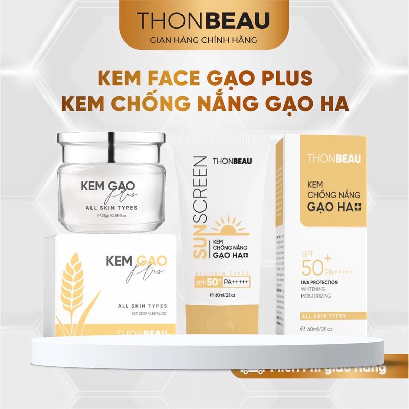 Kem Face Gạo Plus 25gr + Kem Chống Nắng 60ml - TikTok Shop Vietnam