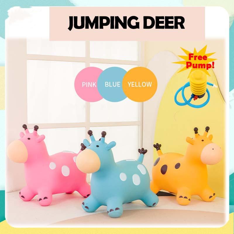 Ride-On Toy For Kid Jumping Horse&deer Bouncy Donkey Animal Inflatable ...
