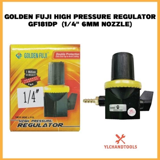 GF181DP [1/4 QUATER" 6MM NOZZLE] GOLDEN FUJI HIGH PRESSURE REGULATOR ...