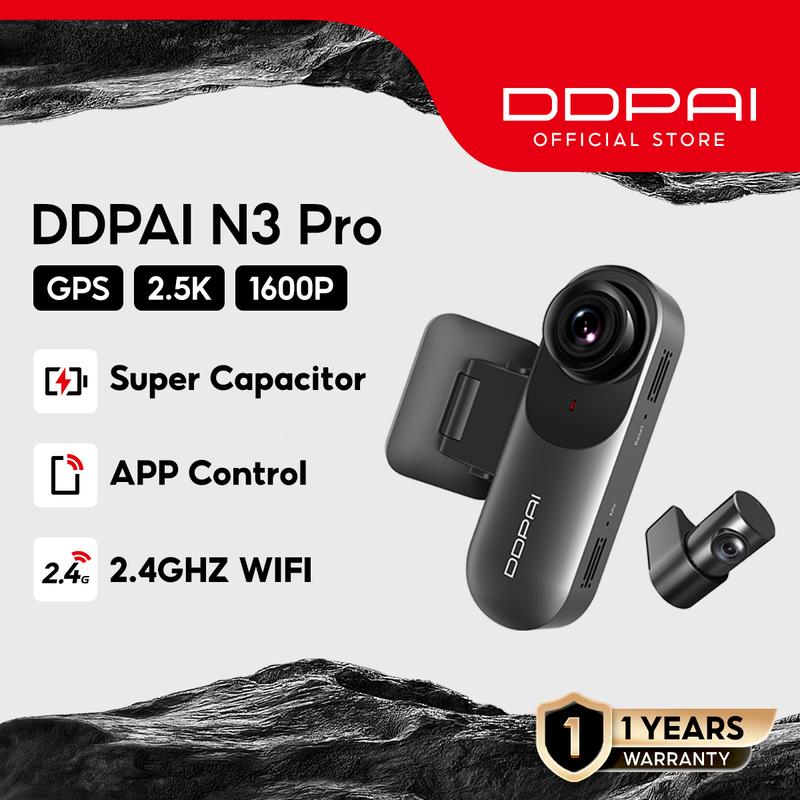 DDPAI Mola N3 Pro GPS DashCam 1600p 2K QHD Night Vision 140° - TikTok Shop Philippines