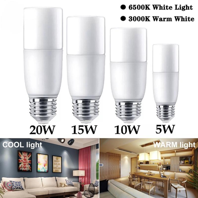 Huazu LED Energy Saving Bulb AC220V E27 5W/10W/15W/20W 3000K 6500K Lamp ...