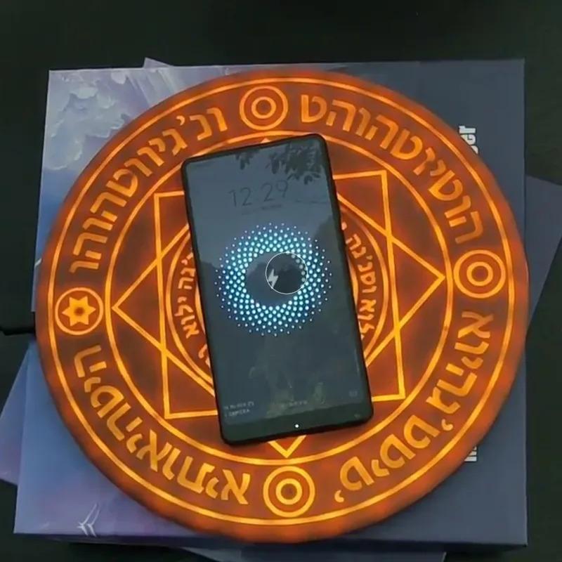 Magic optical array Qi Wireless Phone Charger 10W Circle quick - TikTok ...