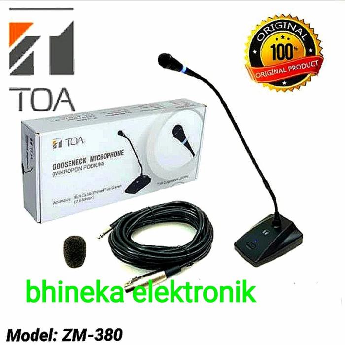 Jual mic kabel TOA ZM 380 AS zm 380as mic toa zm380as mic meja mic ...