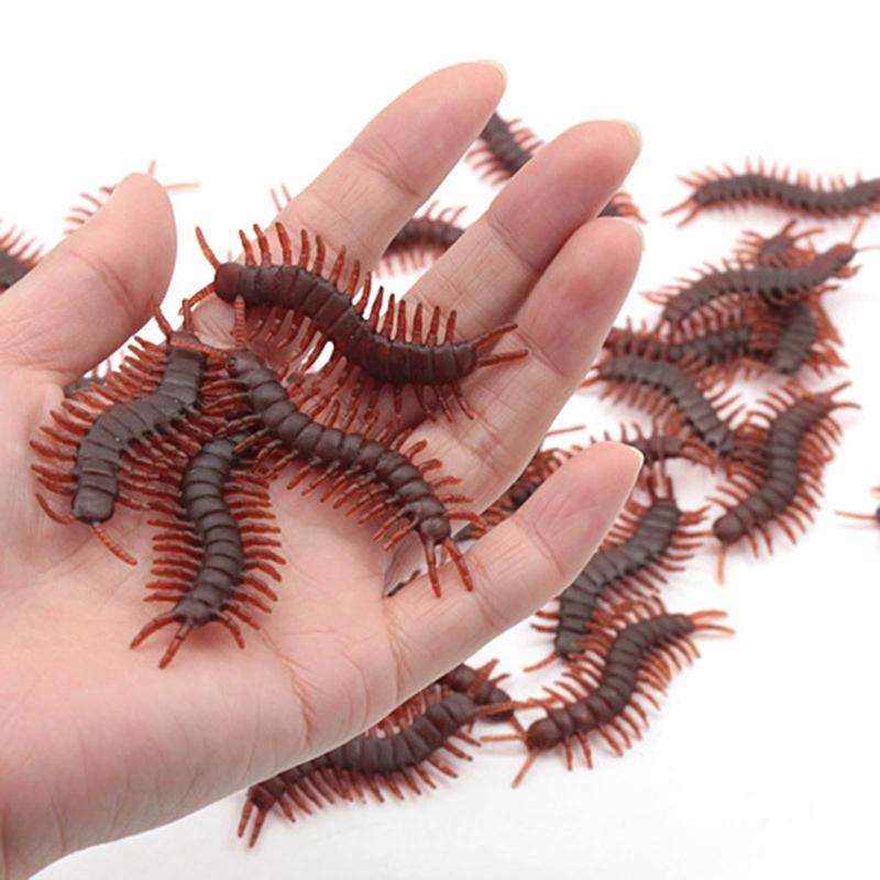 Mock Fake Plastic Centipede Insects Joke Toys Prank Scary Trick ...