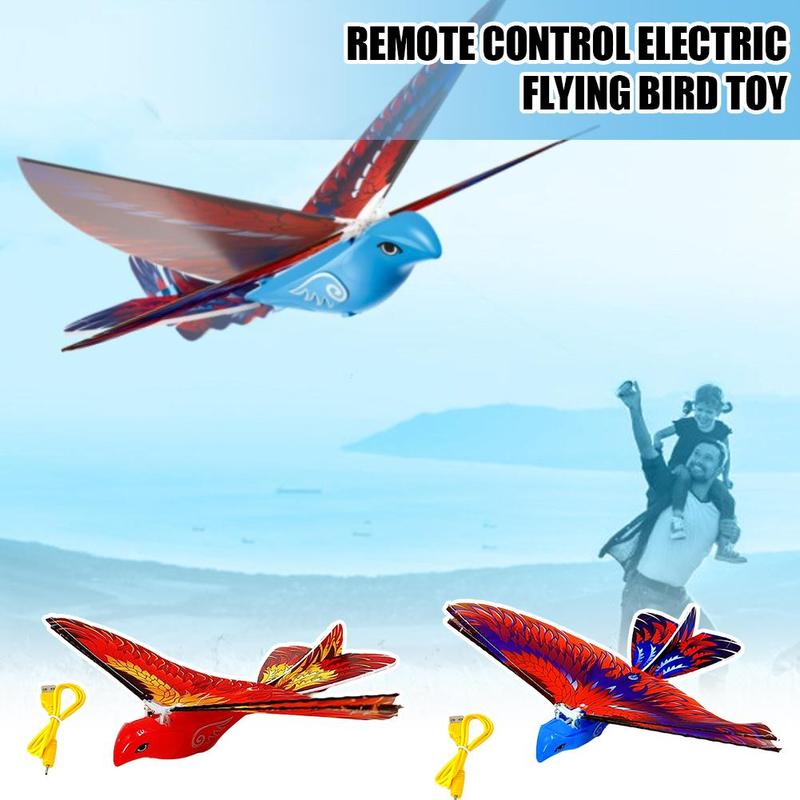 Remote Control Bird Toy Simulation Flapping Bird Toy USB Charging ...