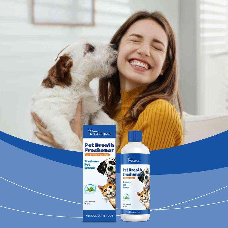 Yegbong Pet Breath Freshener Cleans Pet Oral Teeth Tartar Gentle ...