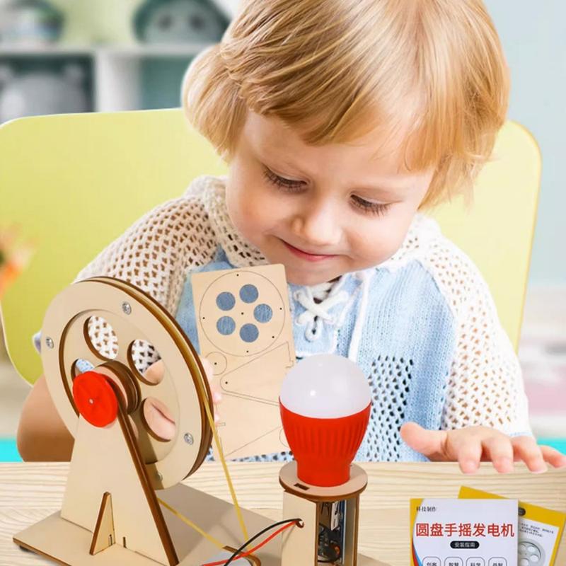 Diy Listrik Rakitan Generator Bohlam Kayu Mainan Edukasi Generator ...