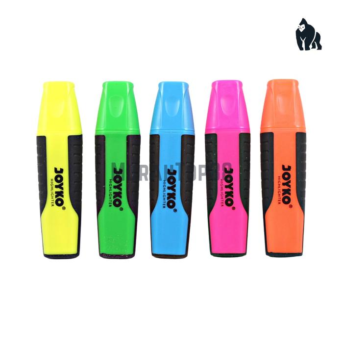 Jual Highlighter Joyko HL-1/5 Basic Color / Penanda Berwarna / Spidol ...