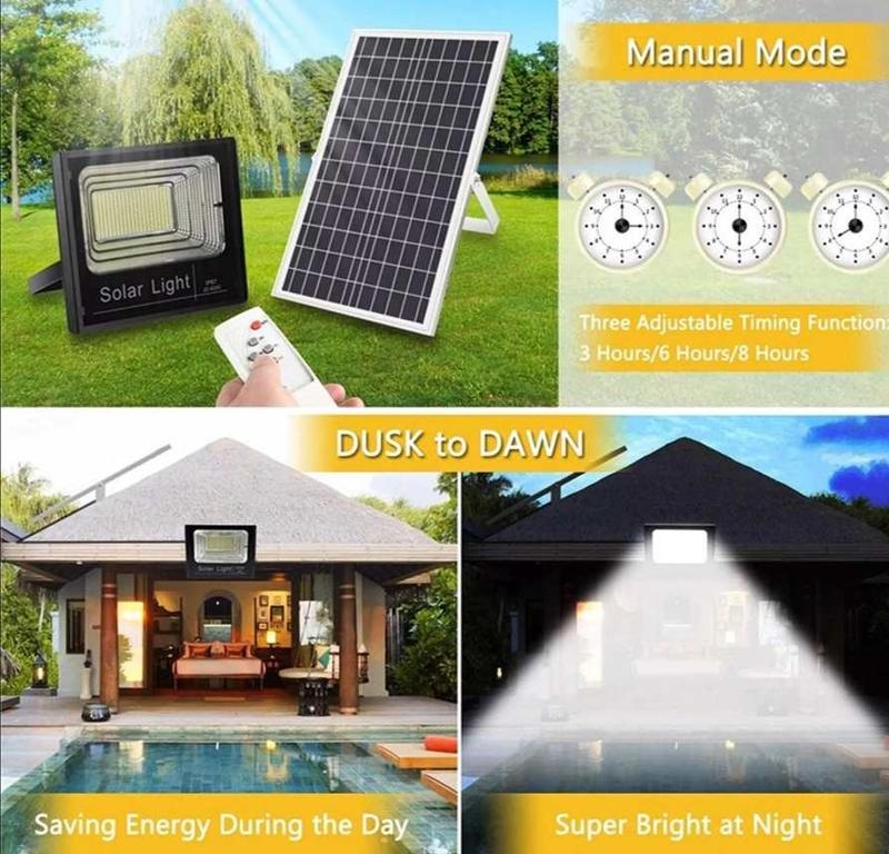 30000W Solar Light Flood IP68 solar Light outdoor waterproof - TikTok ...