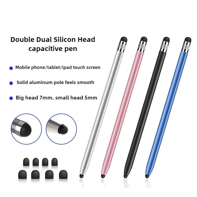 Pensel Sentuh, Universal, Kepala Silikon Dwi Berganda, Pen Stylus ...