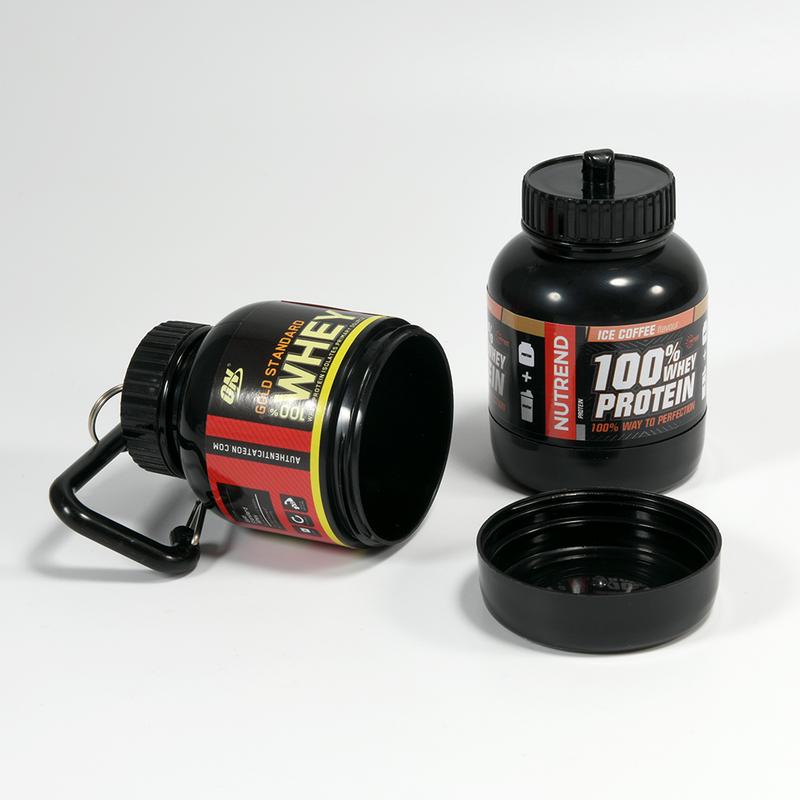 Hot Sale Portable Protein Powder Bottle With Whey Keychain Health ...