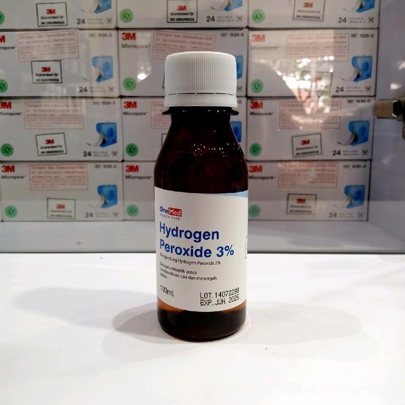BUY 1 GET 1 hydrogen peroxide 3% H2O2 onemed 100ml - Shop | Tokopedia