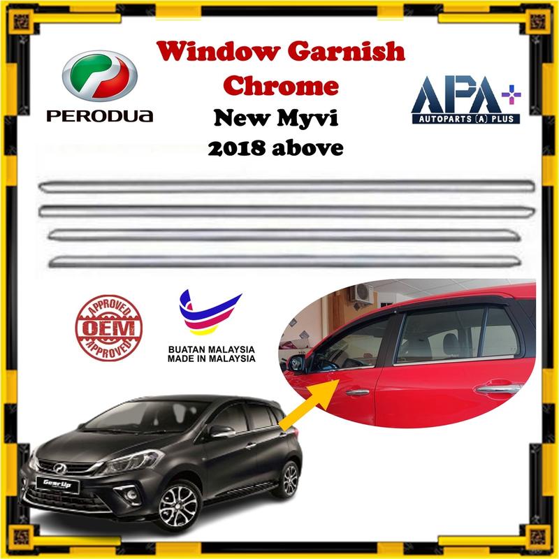Perodua Myvi - Chrome Window Garnish Stylish Decoration ( Gear - TikTok ...
