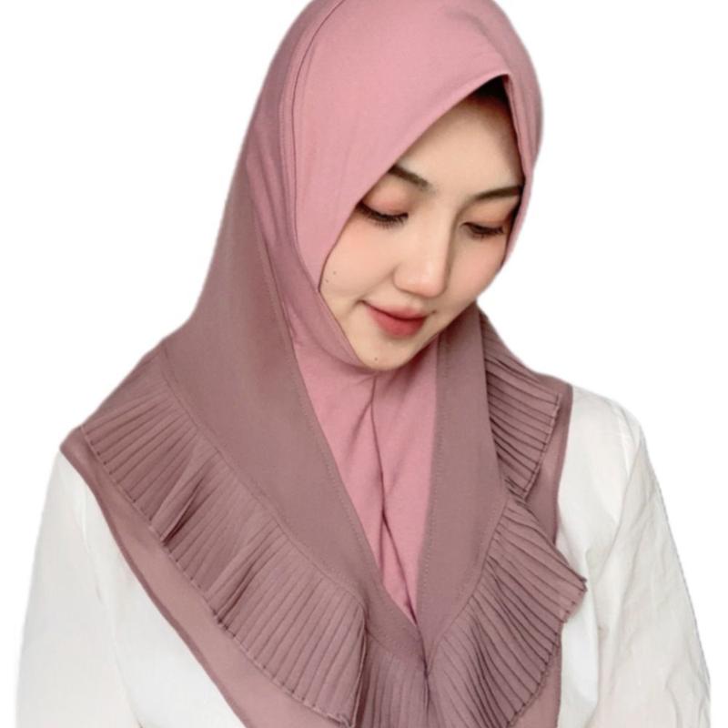 Muslim Headband Middle Eastern Ethnic Double layer Chiffon Malay ...