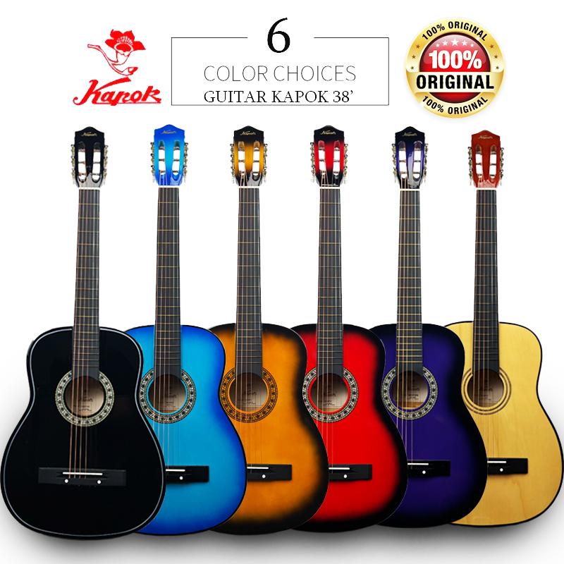 Kapok Acoustic Guitar Kapok 38" Free Gift Bag,Capo,Pick,Strap - TikTok ...