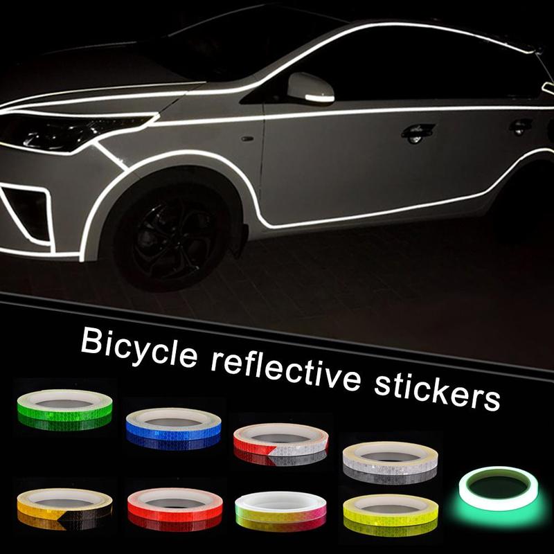 Bicycle Reflective Stickers Waterproof Bicycle Reflective Sticker Bike ...
