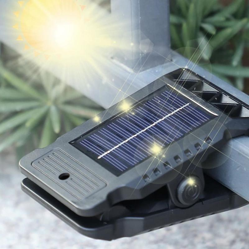 Durable 3 Mode Solar Clip Lights IP65 Waterproof Energy Conservation ...