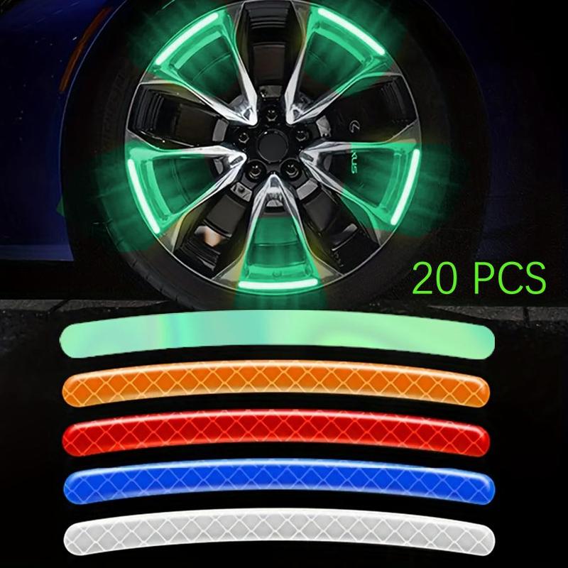 Car Wheel HUB Reflective Strip, Car Reflective Colorful Lase - TikTok Shop