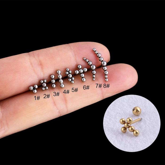 Jual Piercing Earring Helix Tragus Spheroid Stainless Steel Perempuan ...