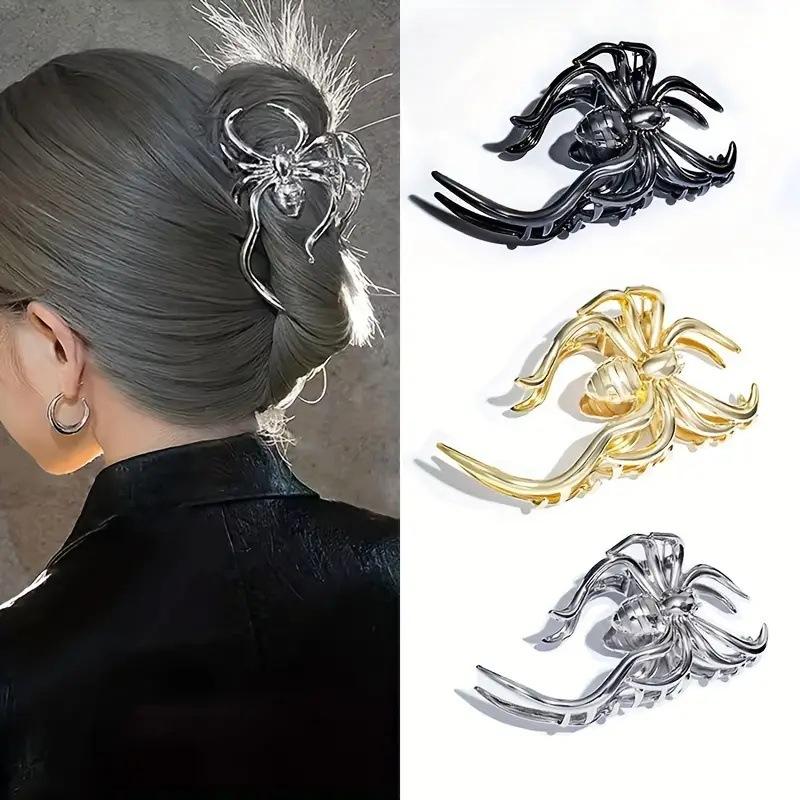Halloween spider grab clip exquisite ponytail clip cold wind - TikTok ...