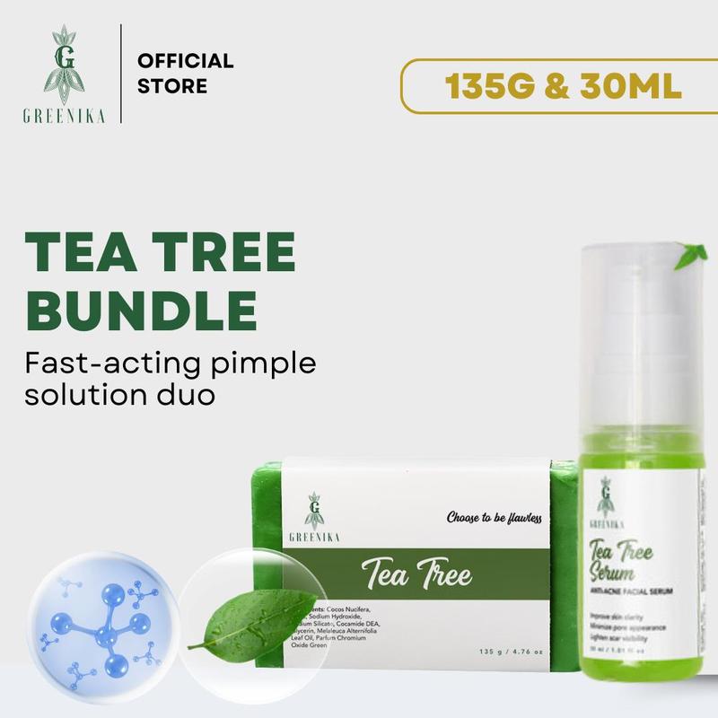 Greenika Tea Tree Face Serum & Soap Combo – Facial Moisturizer - TikTok ...
