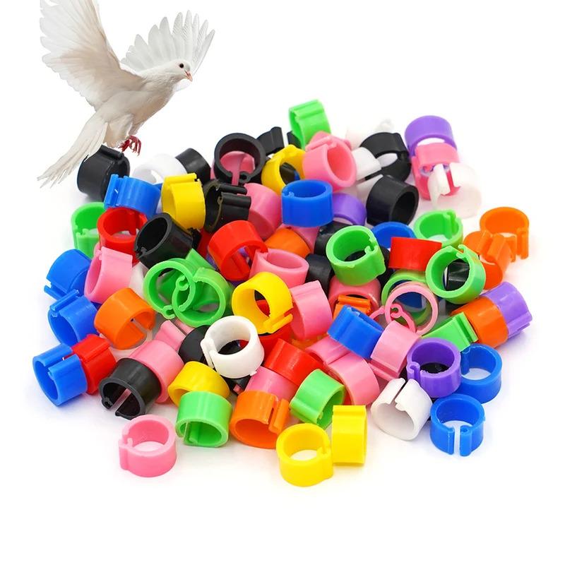 100 Pcs Bird Pigeons Rings 8mm Bayonet Identification Ring Opening ...